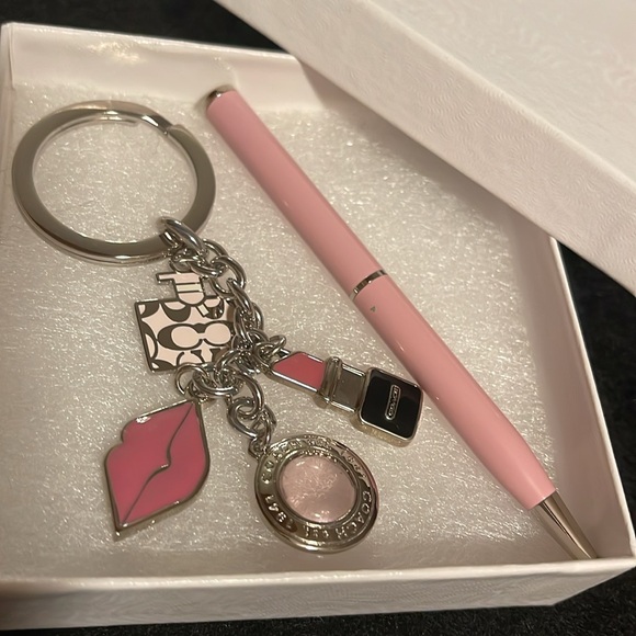 Coach | Accessories | Coach Keychain And Pen Set | Poshmark